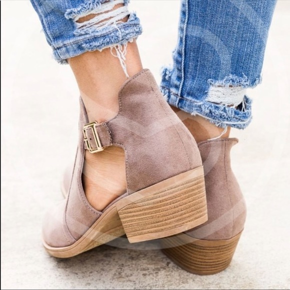 Shoes | Cutout Side Ankle Booties | Poshmark